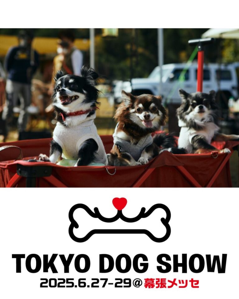【千葉県/犬のイベント】愛犬グッズ販売から無料撮影会まで「東京ドッグショー2025」（幕張メッセ 国際展示場 展示ホール1・2・3）6/27 ...